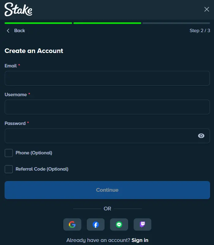 Stake Casino Login to Access the Account and Online Games